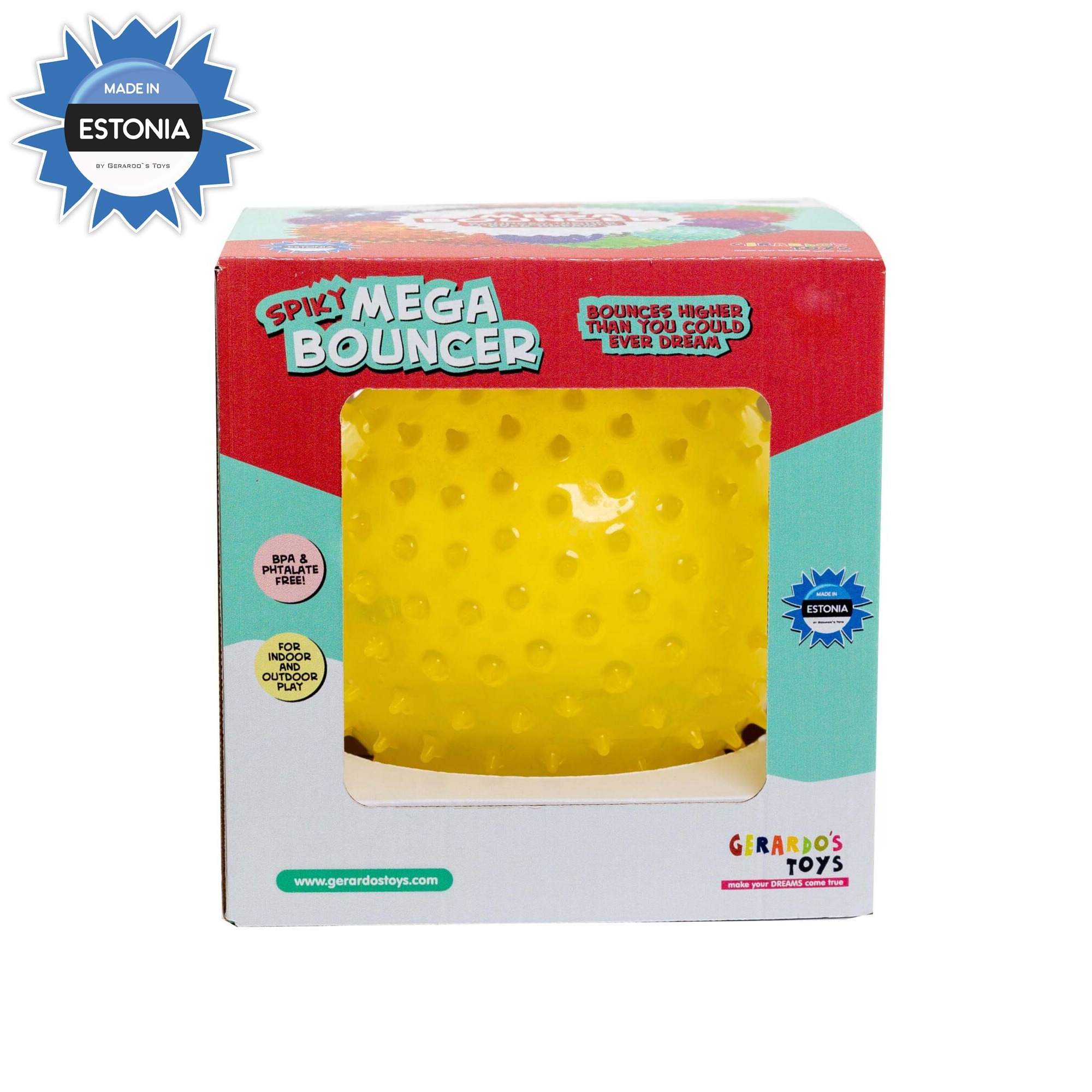 GT7713 Spiky mega bouncer in a box | Gerardo's Toys