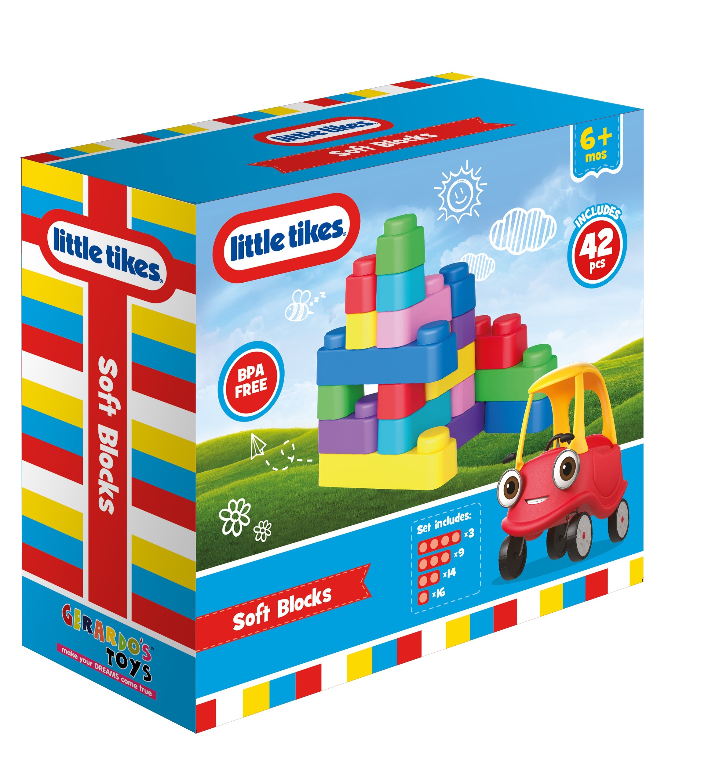 GT8002 Little Tikes soft blocks set 42 pcs | Gerardo's Toys