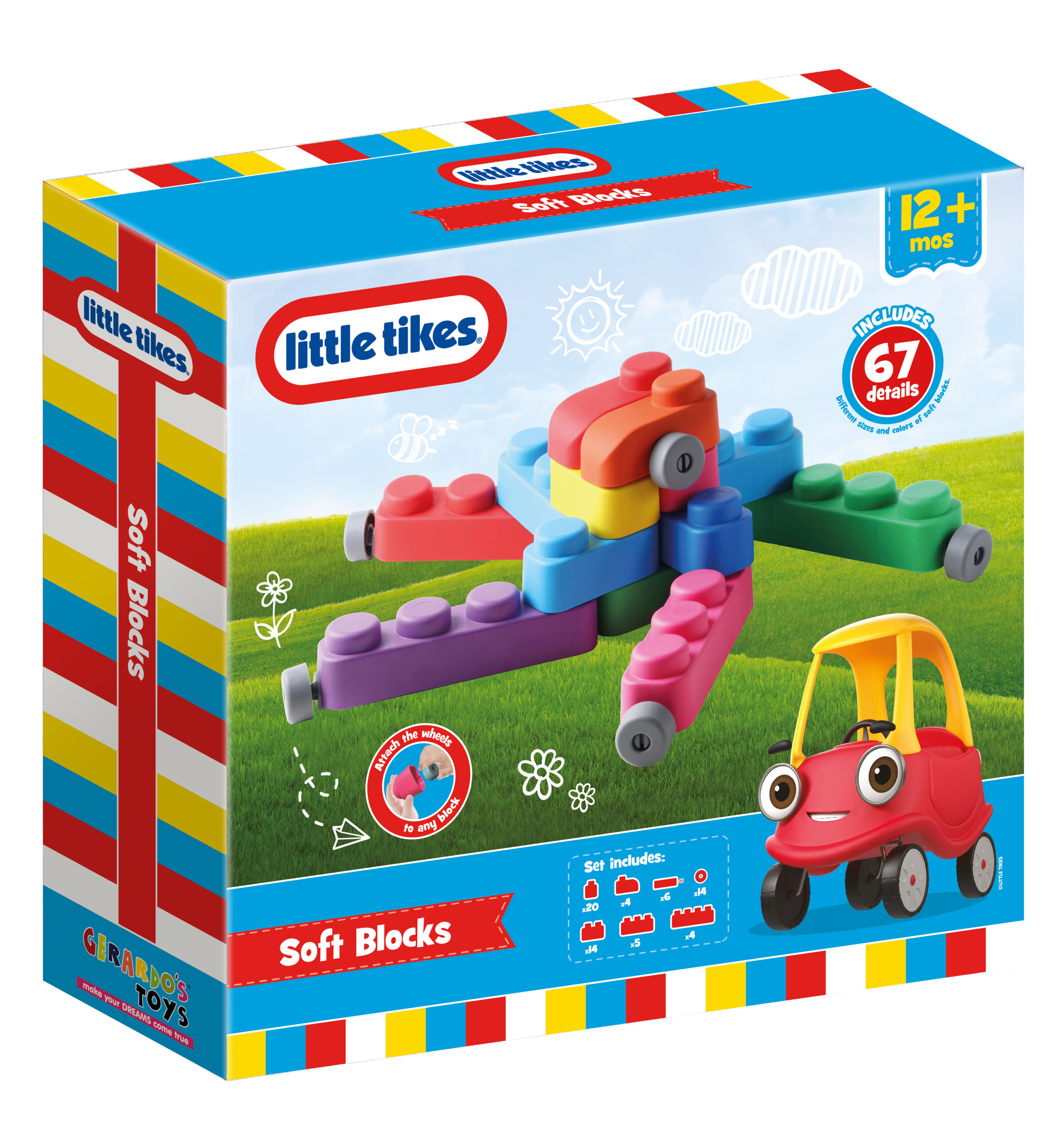 GT8007 Little Tikes soft blocks set 67 pcs | Gerardo's Toys
