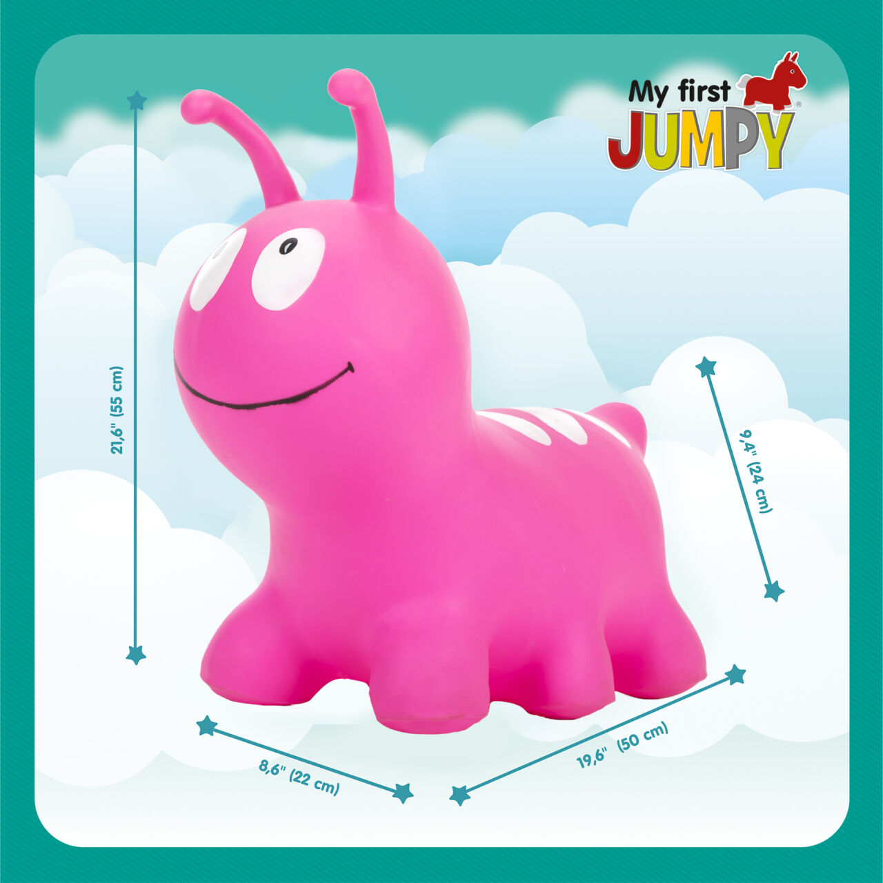 GT69335 My First JUMPY - Pink Wormy | Gerardo's Toys